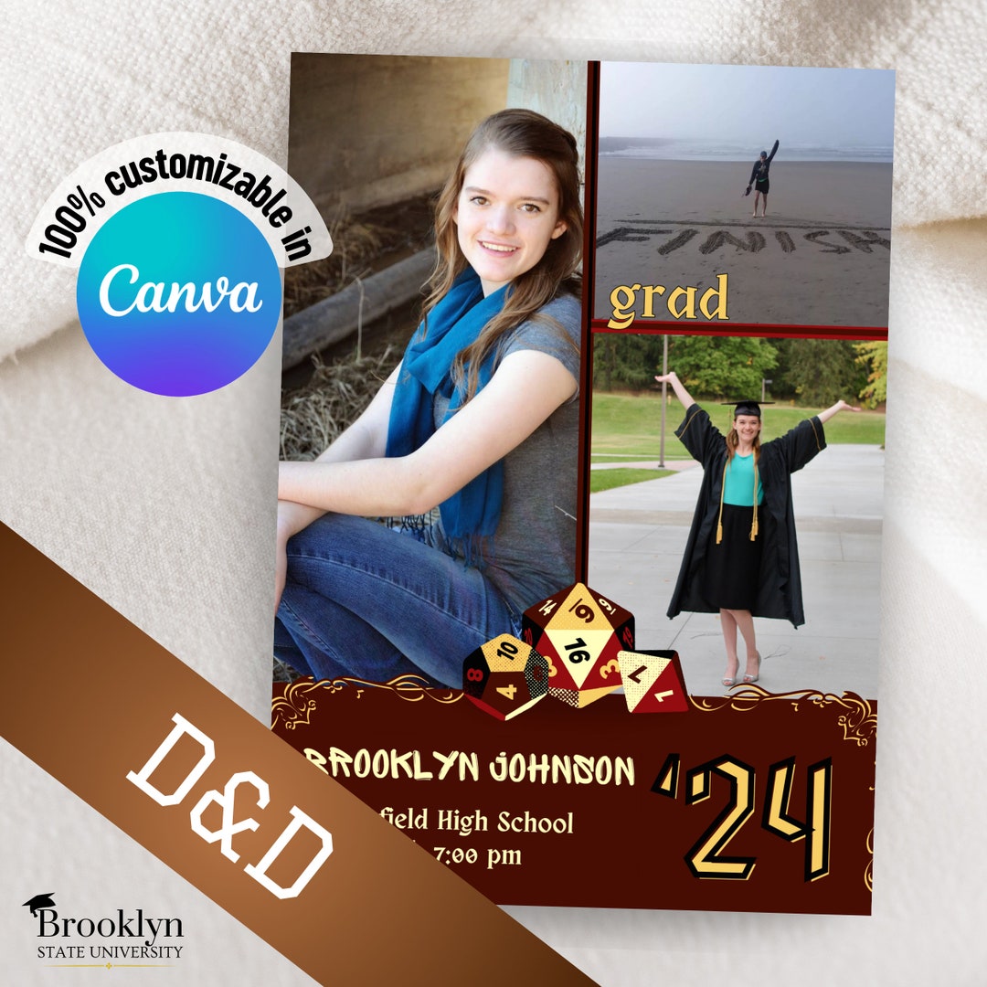 D&D Graduation Announcement 2024 Dnd Senior Announcement RPG Graduation ...