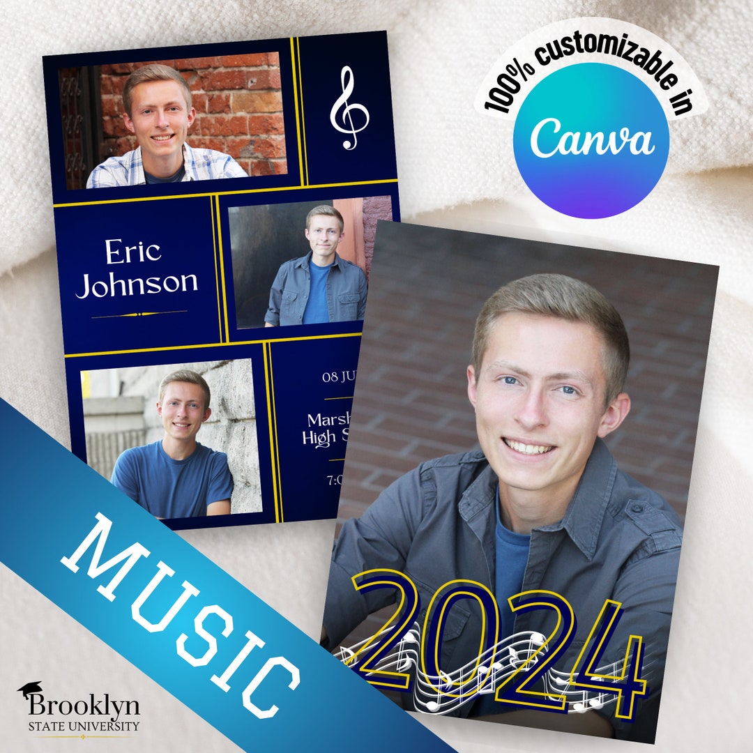 Music Graduation Announcement 2025 Band Senior Announcement Choir ...