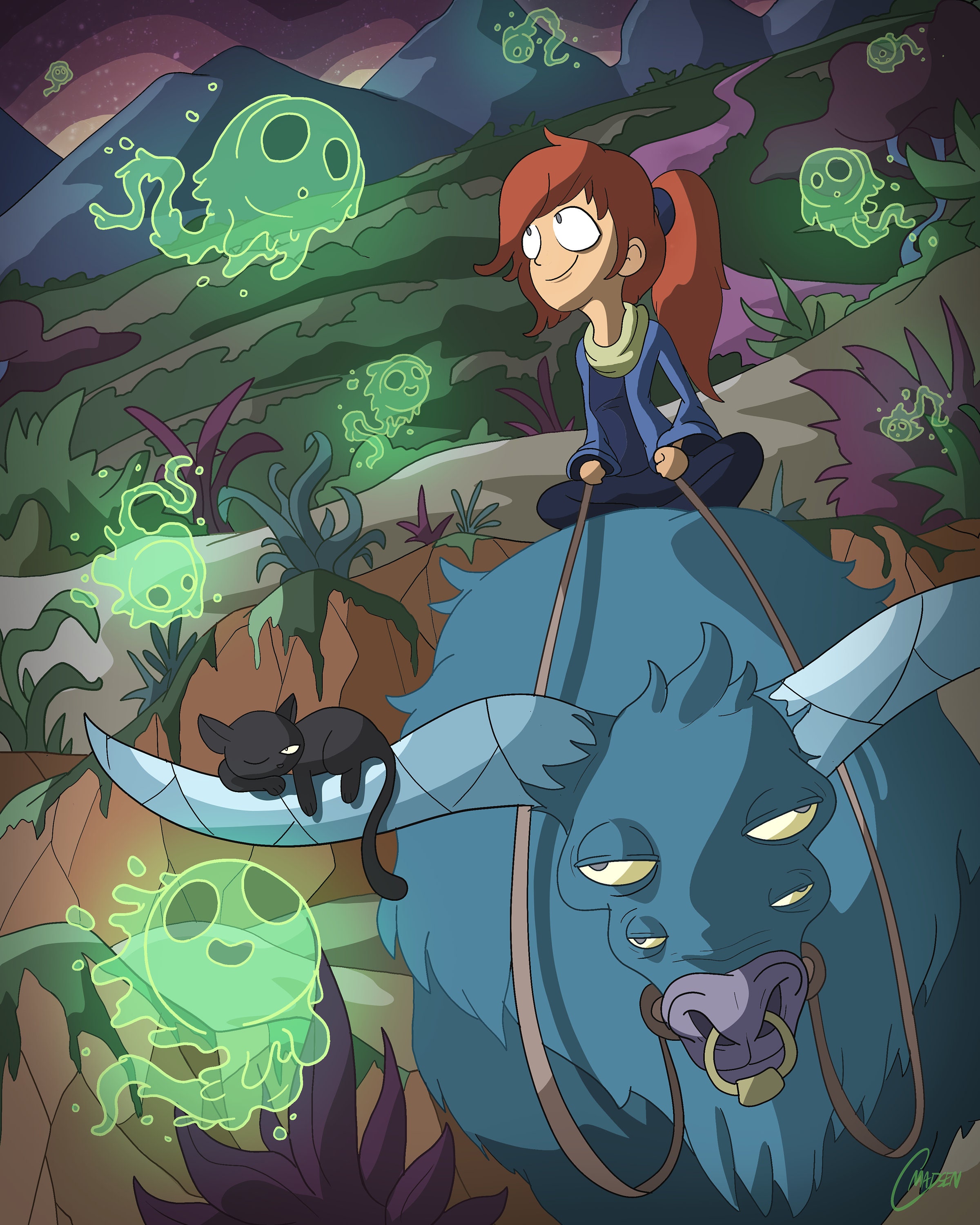 Wild Sprites | Hand-drawn Illustration | Digital Art Print | Wall Decor ...