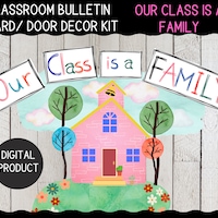Basic Classroom Decor Set Happy Doodles Bright Colors Welcome Banner ...