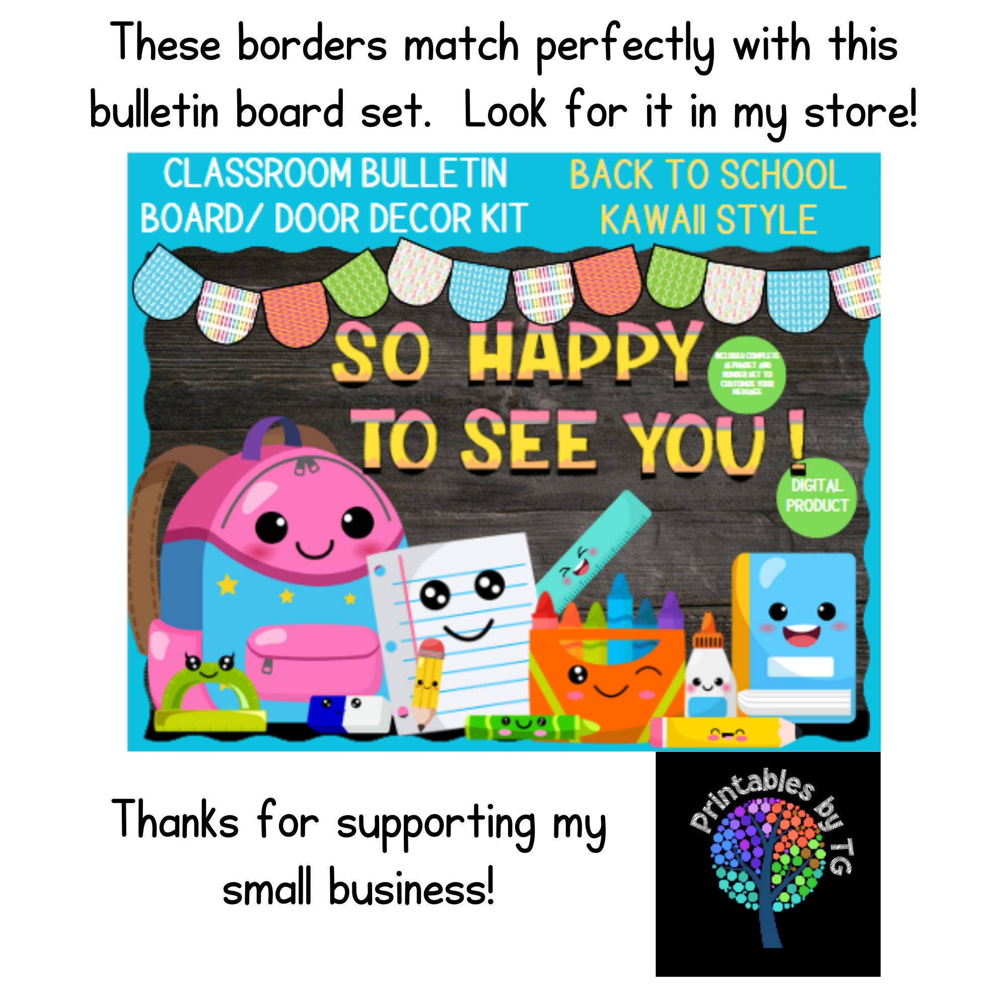 Printable Bulletin Board Borders - School Supplies for Primary ...