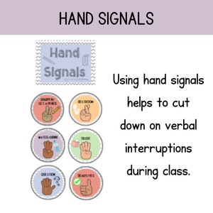 Classroom Management Decor: CHAMPS, Clip Chart, Hand Signals (digital ...