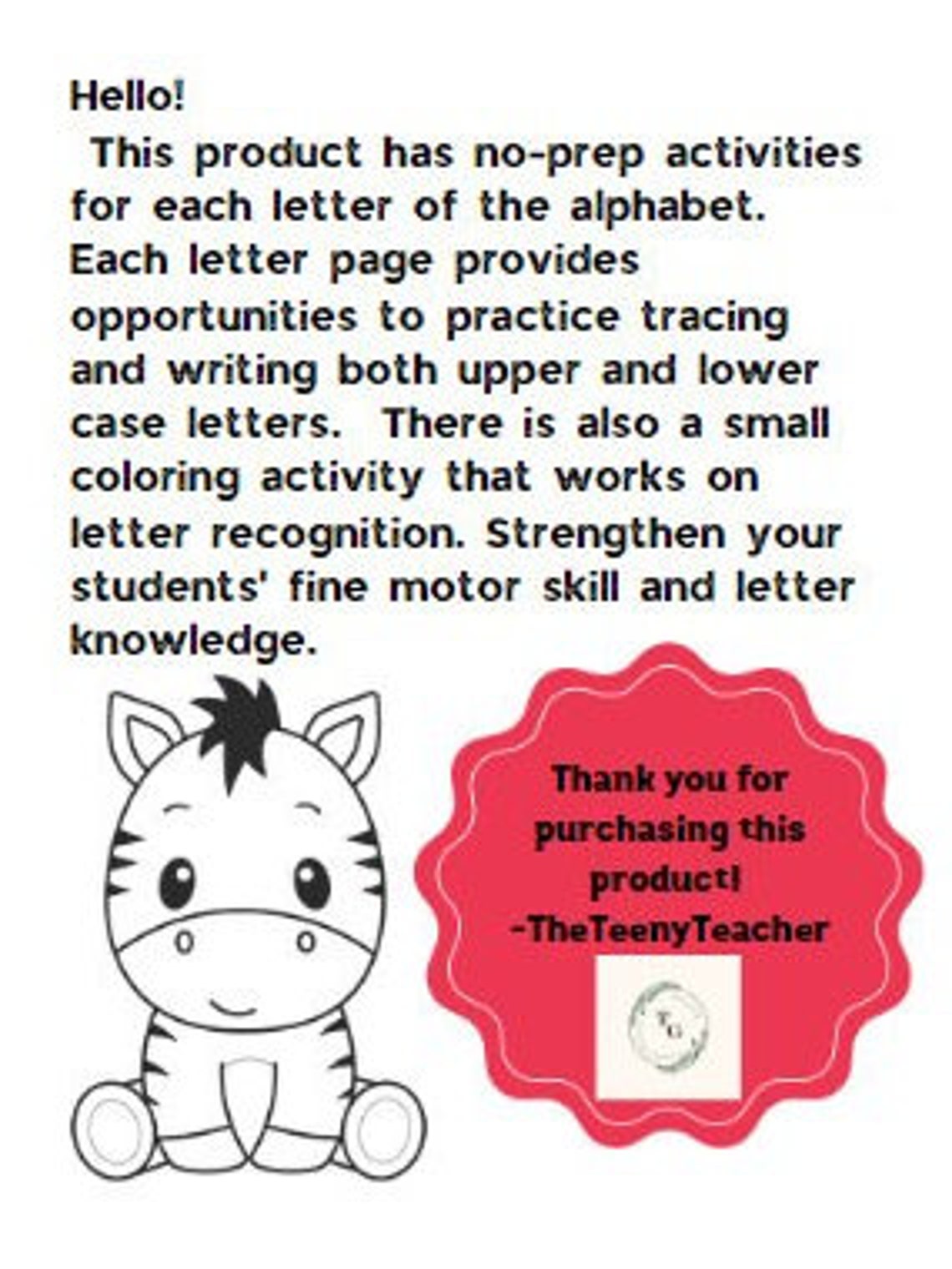 Alphabet Tracing and Coloring - Etsy