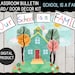 School is Family Bulletin Board or Door Decor- Classroom Decor for ...