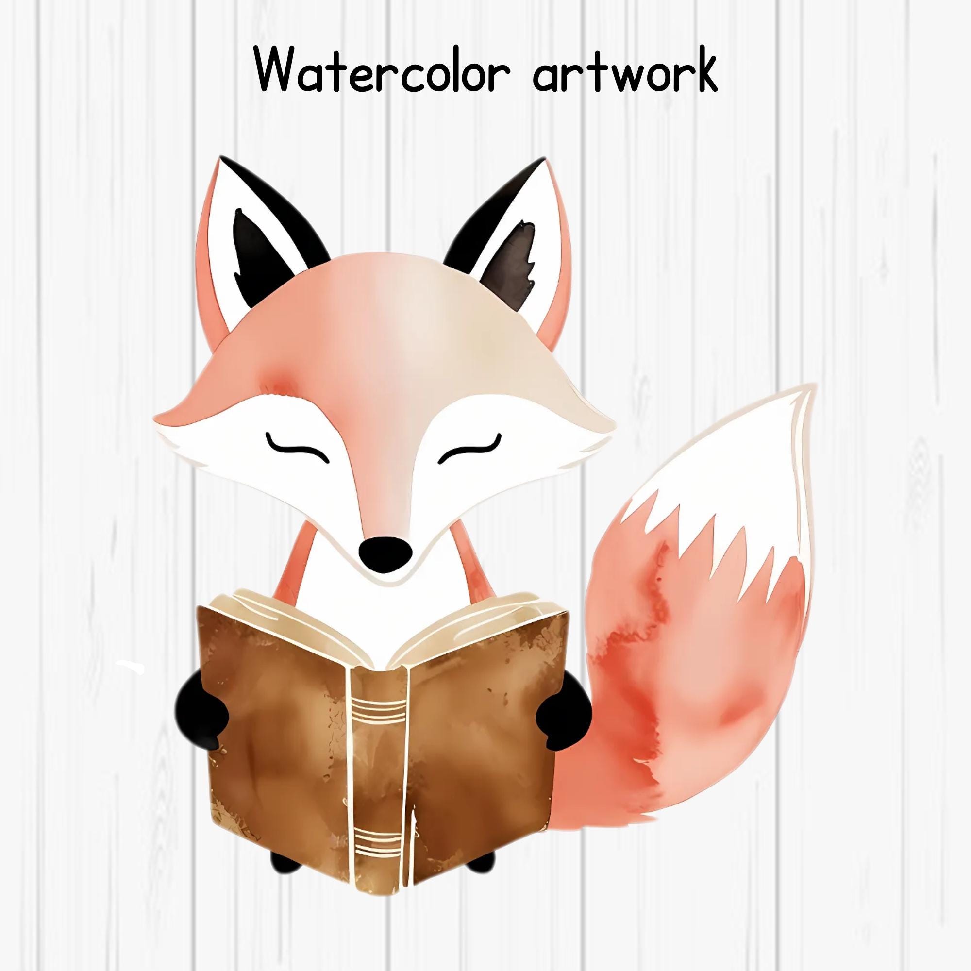 Watercolor Woodland Animals Reading Bulletin Board - Classroom Decor ...