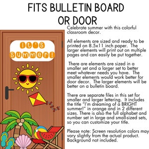 Summer Bulletin Board Decor: Beach Classroom Door Decoration - Etsy
