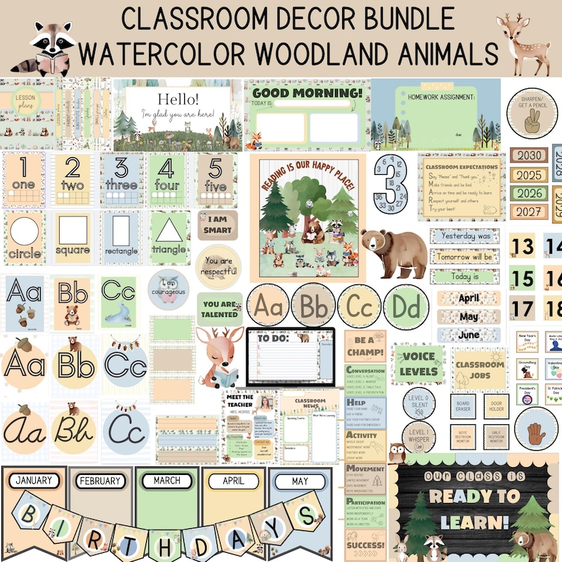 Woodland Classroom Theme - Etsy