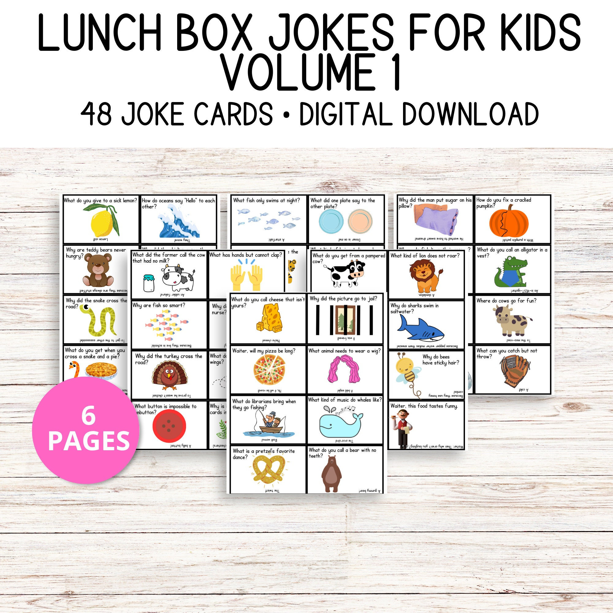 Lunchbox Jokes Printable, Funny Notes for Kids Lunch Box, Lunch Box ...