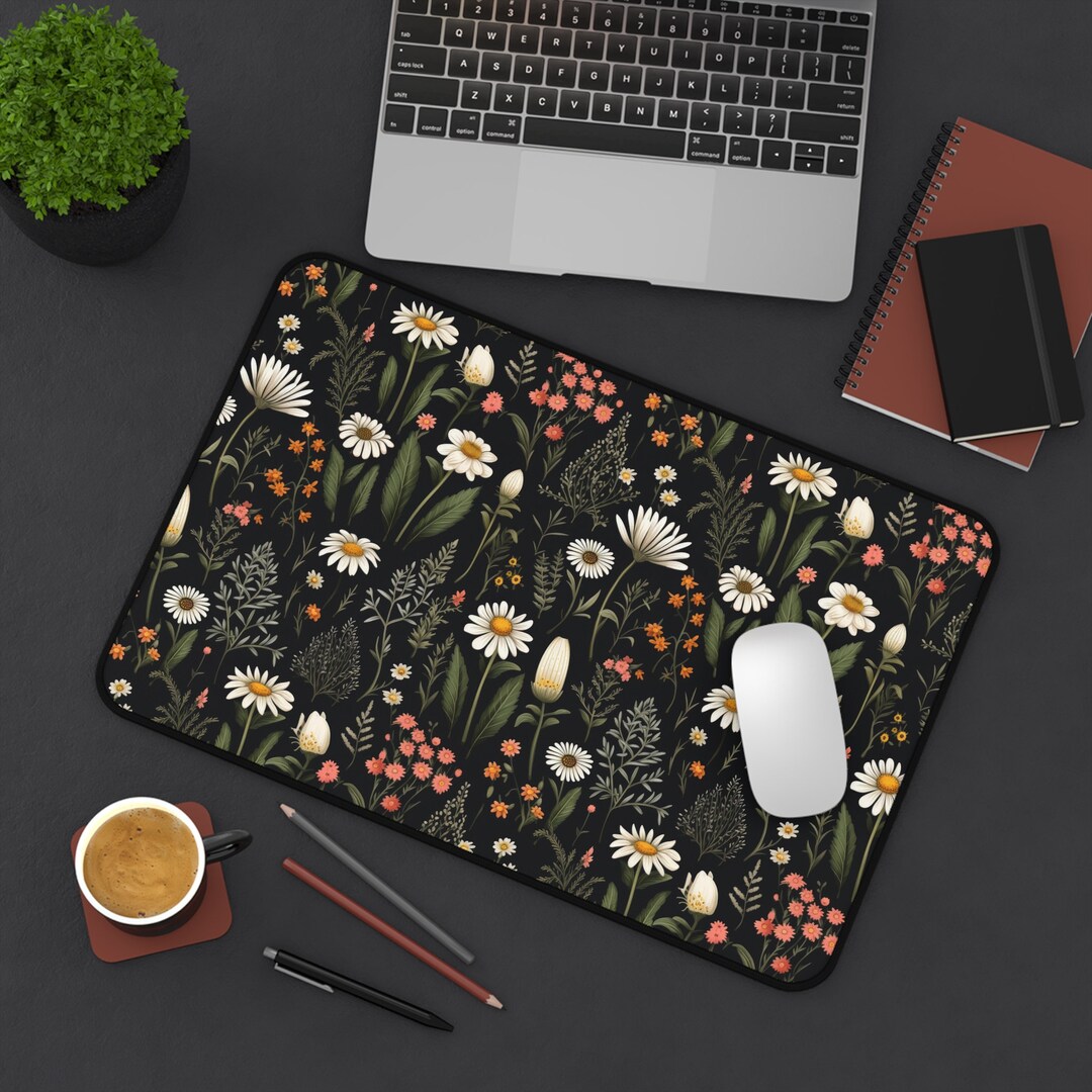 Wildflowers Mat in Three Sizes-office Decor- Electronic Keyboard Mat ...