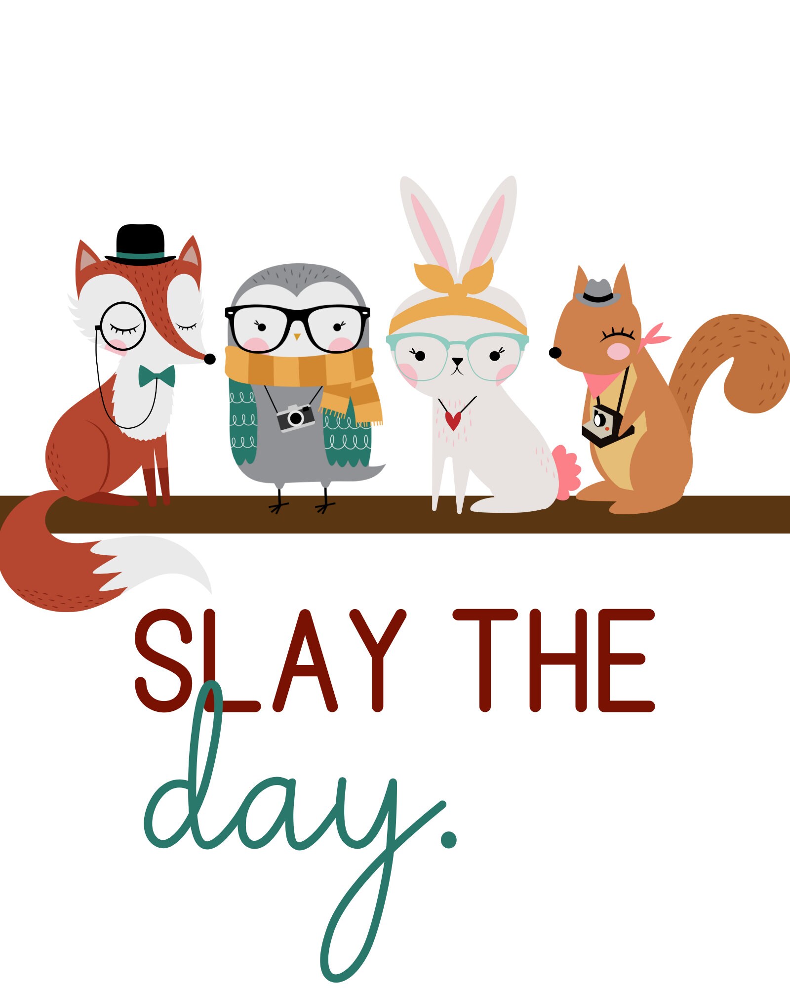 25 Affirmation Printables for Kids HIPSTER Woodland Animal - Etsy