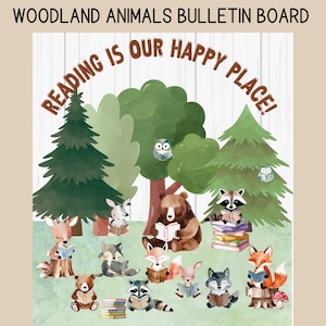 Woodland Classroom Decor Bundle: Watercolor Animals Theme (editable ...