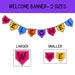 Basic Classroom Decor Set- Happy Doodles Bright Colors- Welcome Banner ...