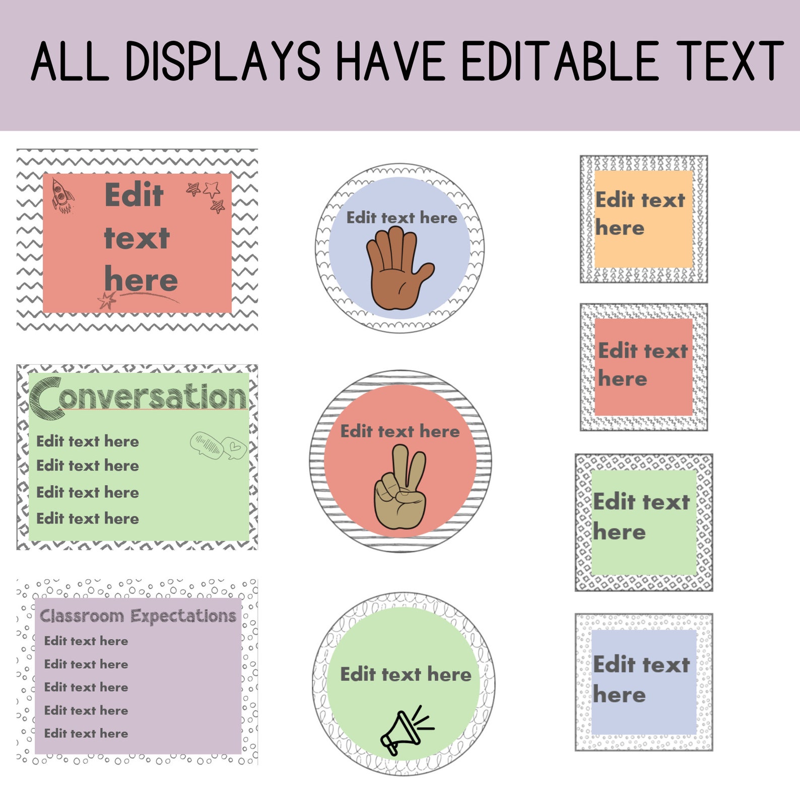 Classroom Management Decor: CHAMPS, Clip Chart, Hand Signals (digital ...