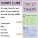 Classroom Management Decor: CHAMPS, Clip Chart, Hand Signals (digital ...