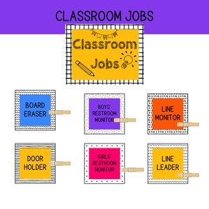 Classroom Management Decor- Display Sets for Elementary Classroom ...