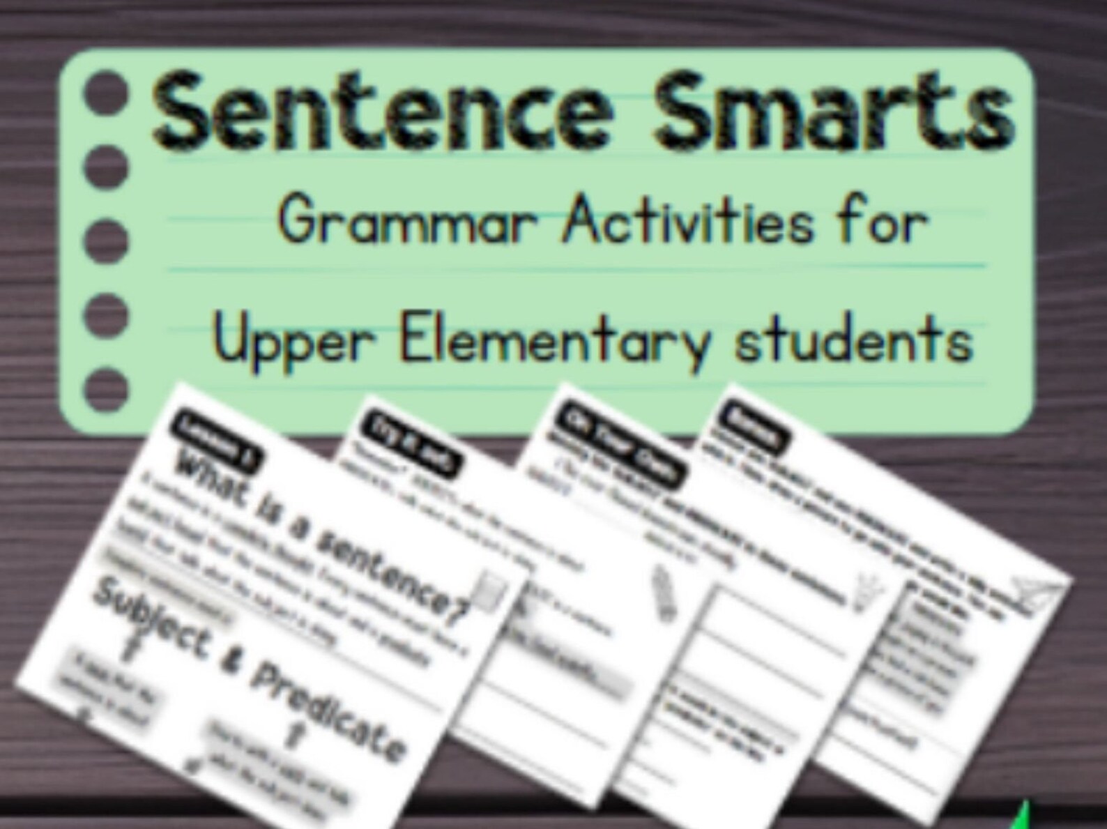 Sentence Smarts: Grammar Activities for Upper Elementary - Etsy