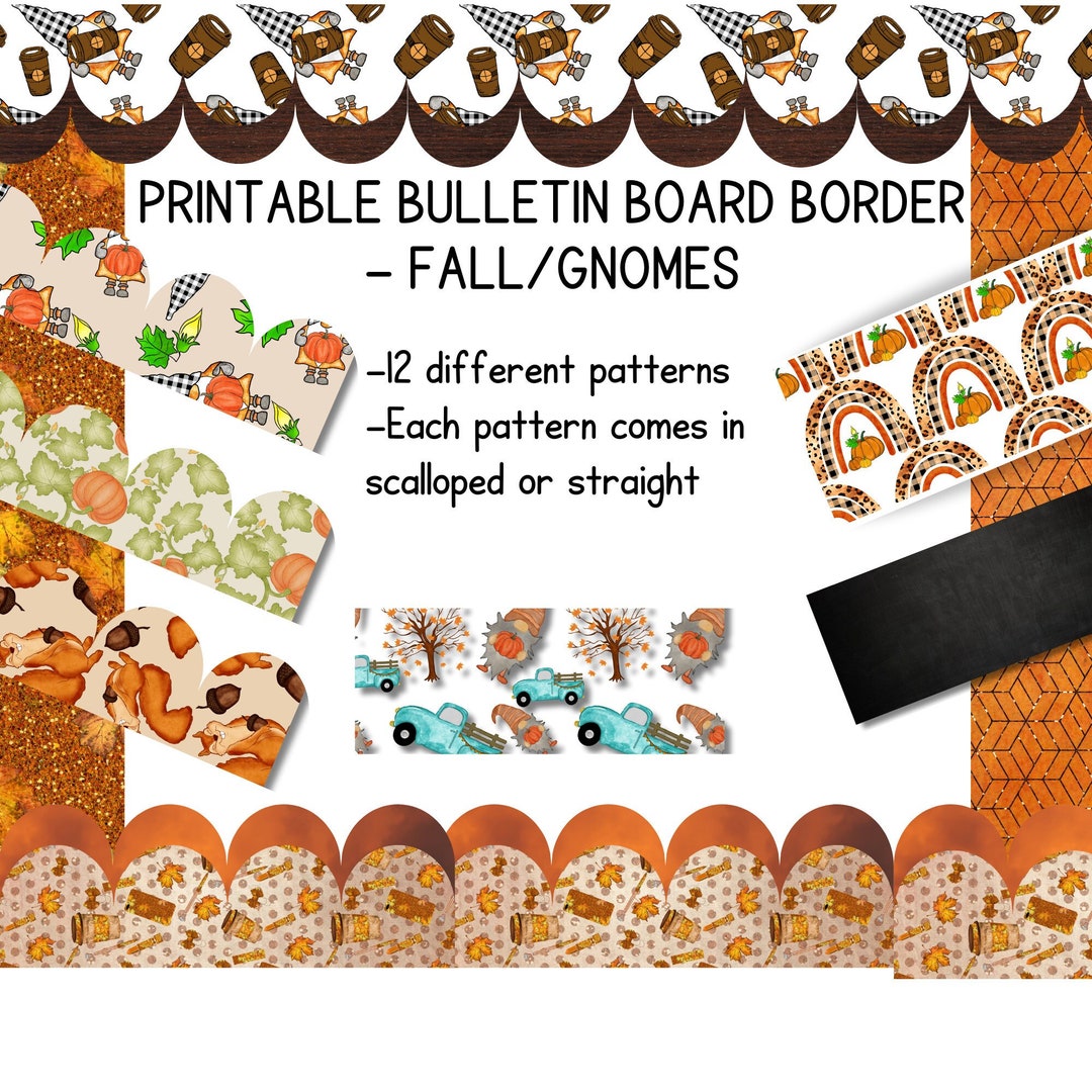 Free Printable Fall Bulletin Board Borders at Dorla Walker blog