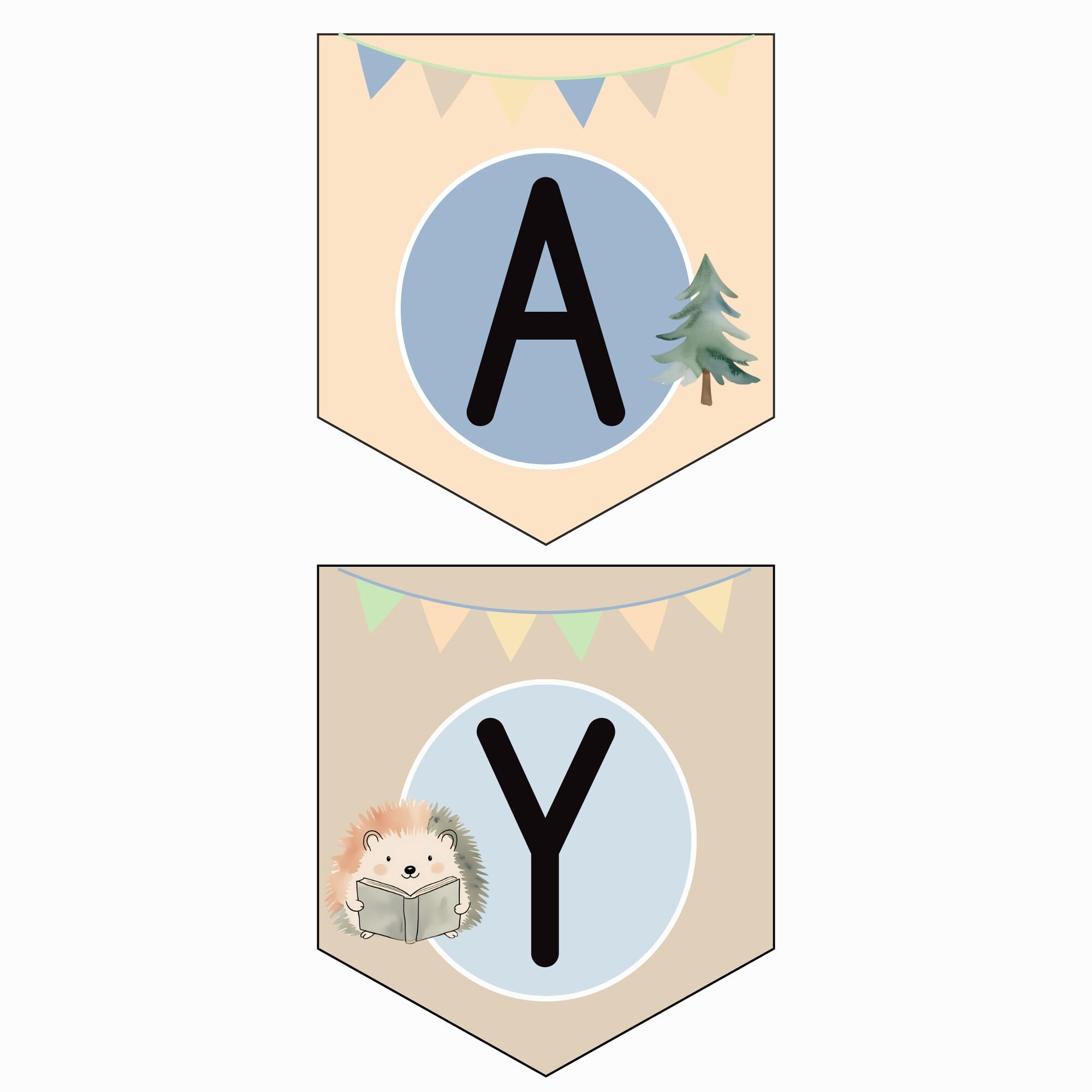 Woodland Animals Birthday Display Board: Watercolor Classroom Decor ...