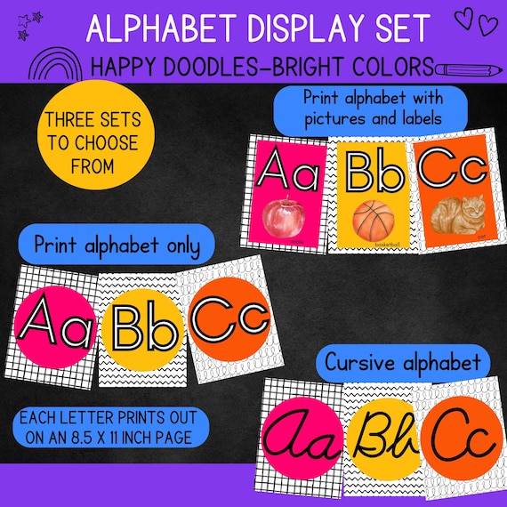 Printable Alphabet Display