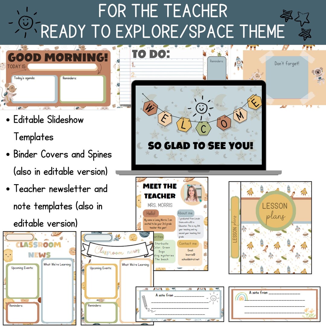 For the Teacher- Classroom Prints for Teachers- Space Theme- Ready to ...