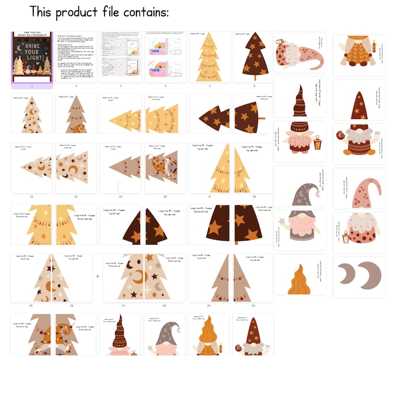 Shine Your Light Christmas Winter Holiday Classroom Bulletin Board Kit ...