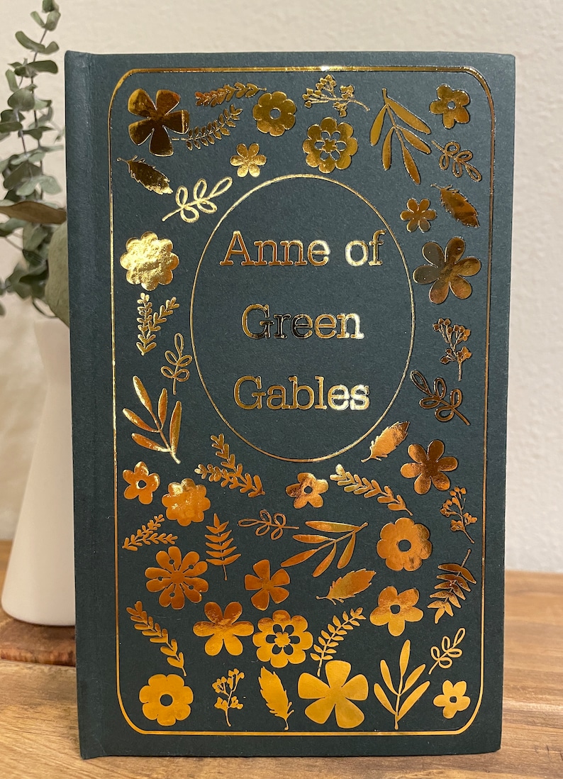 Hand Rebound Anne of Green Gables Book, Gold Foil Decorative Cover - Etsy