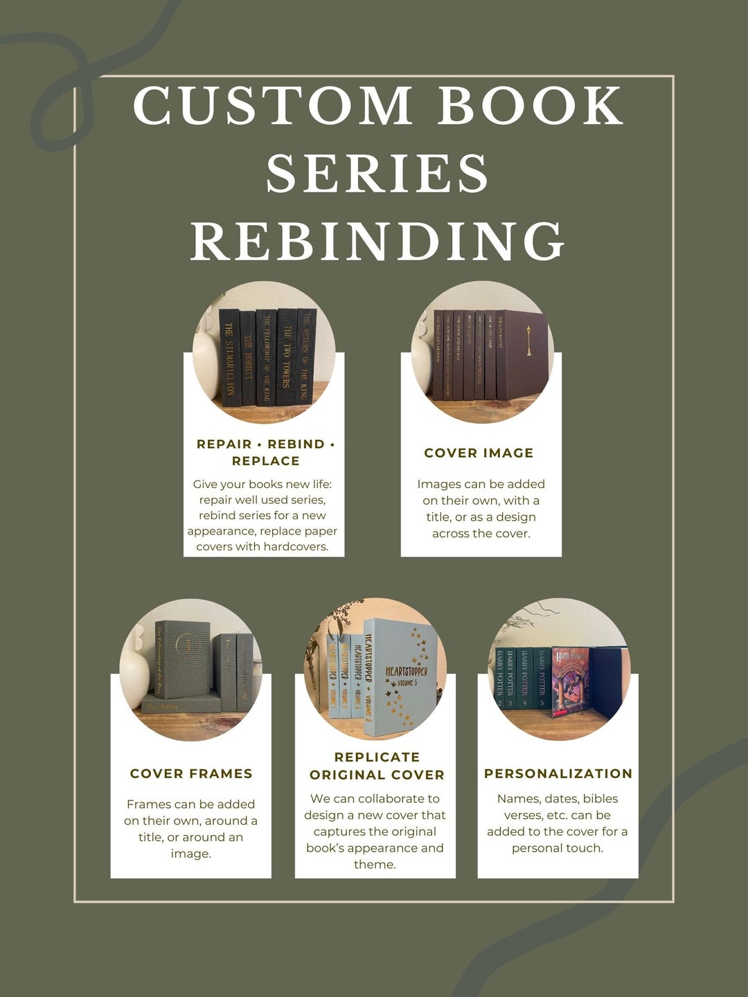 Custom Book Series Rebinding Service, Rebinding Customer-provided Books - Etsy