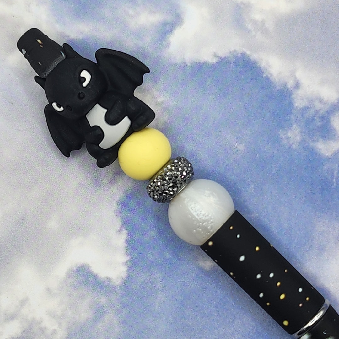 Cute Black Dragon Ballpoint Pen - Etsy