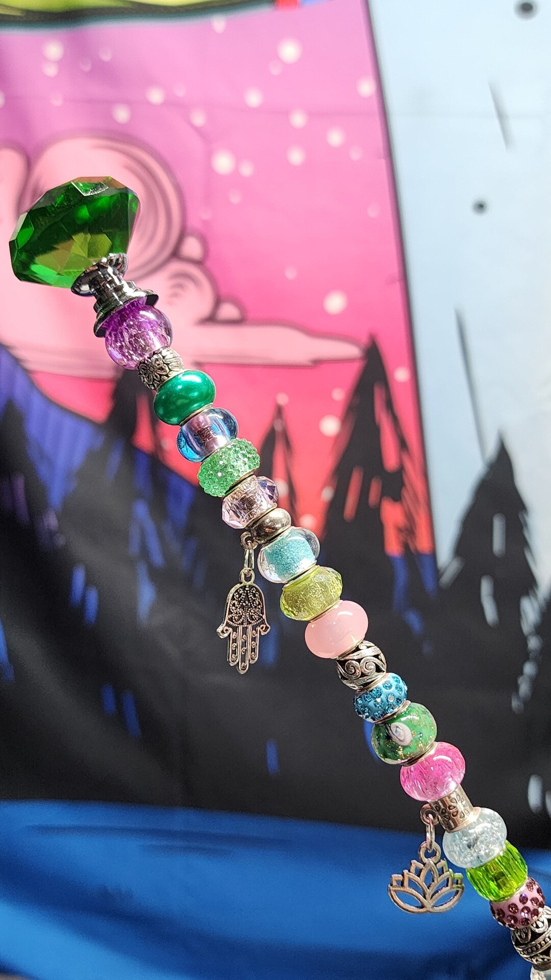 Beautiful Zen-themed Garden/plant Stake With Charms - Etsy