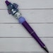 Cute Shimmery Blue Dragon Bead on Purple Ballpoint Pen - Etsy