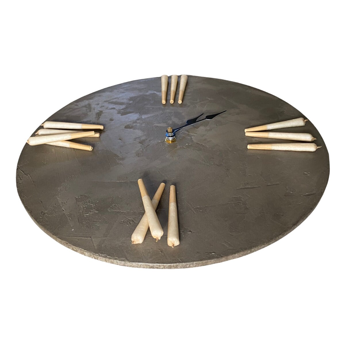 Timepiece 14 Concrete Overlay Clock With Joints as - Etsy