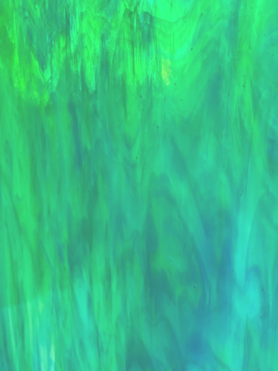 Kokomo Blue Green Semi-opal Streaky Art Glass smooth - Etsy