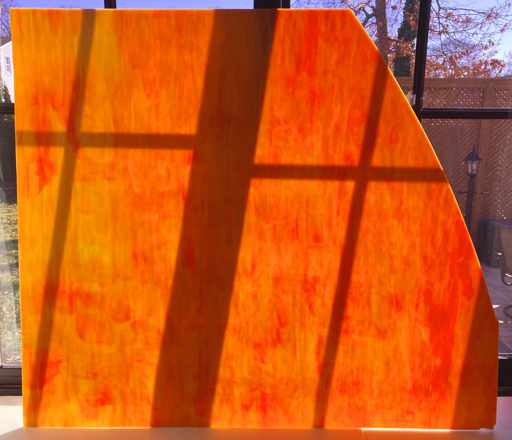 Tangerine Orange Semi-opal. Art Glass Semi-smooth - Etsy