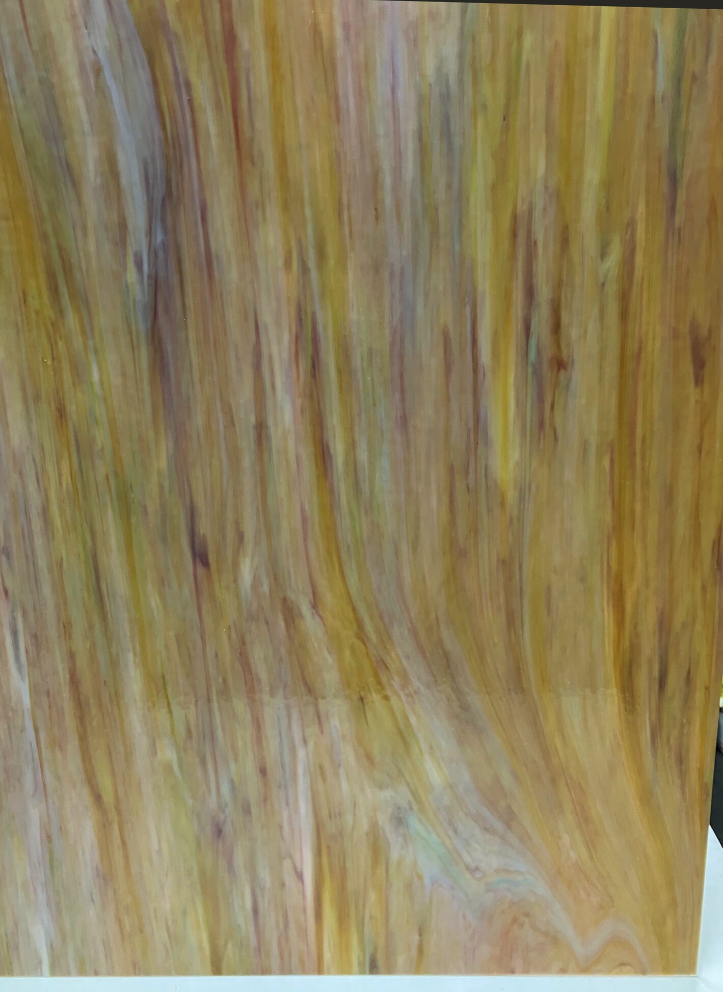 Dark Amber Streaky Art Glass Smooth - Etsy