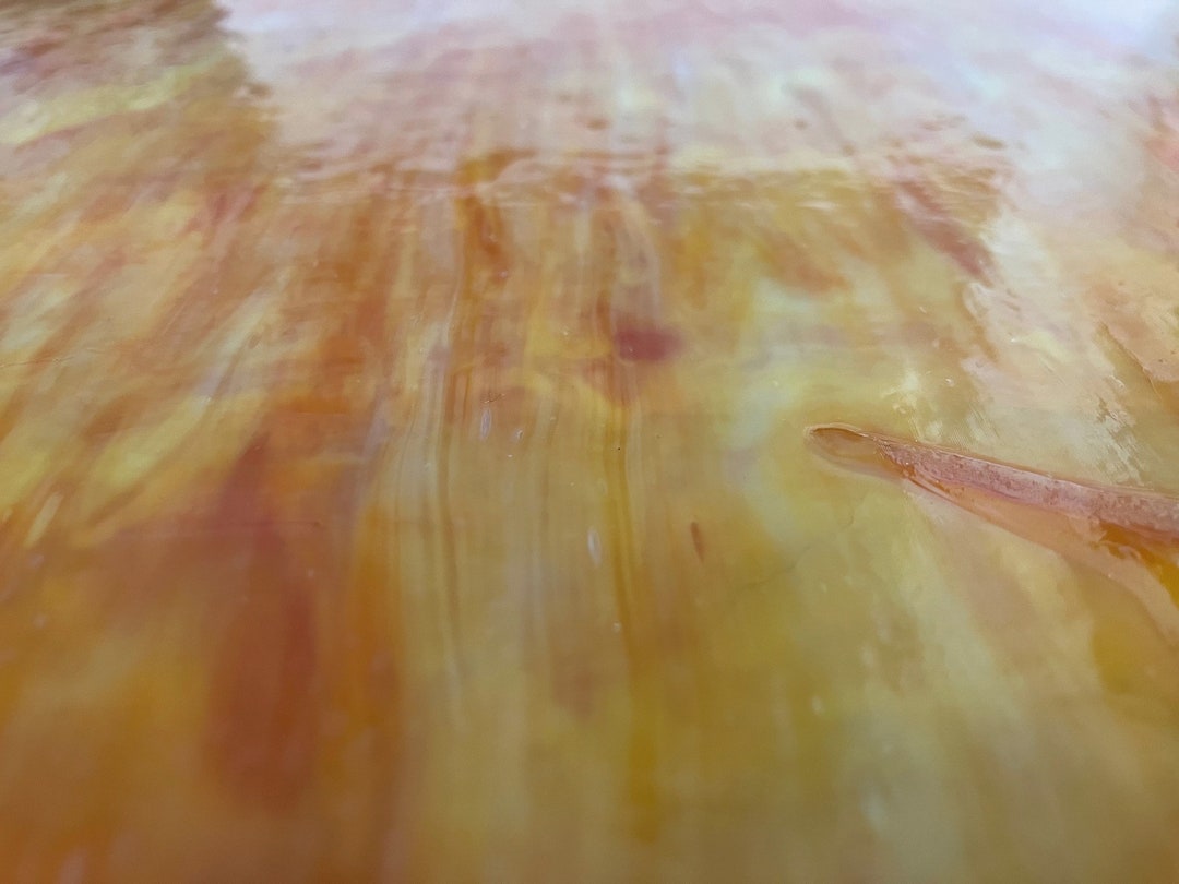 Tangerine Orange Semi-opal. Art Glass Semi-smooth - Etsy