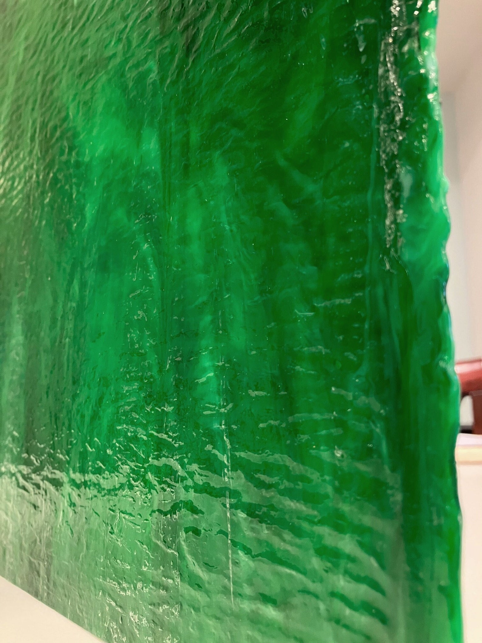 Emerald Green Semi-opal. Art Glass Smooth Granite - Etsy
