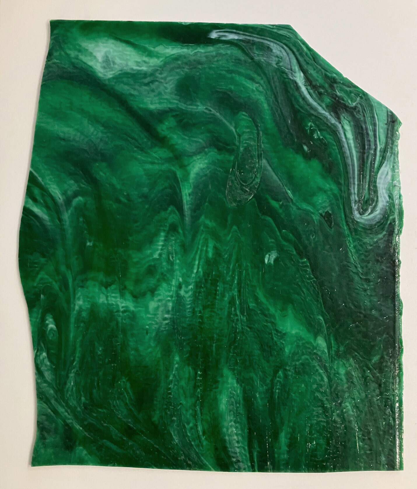 Emerald Green Semi-opal. Art Glass Smooth Granite - Etsy