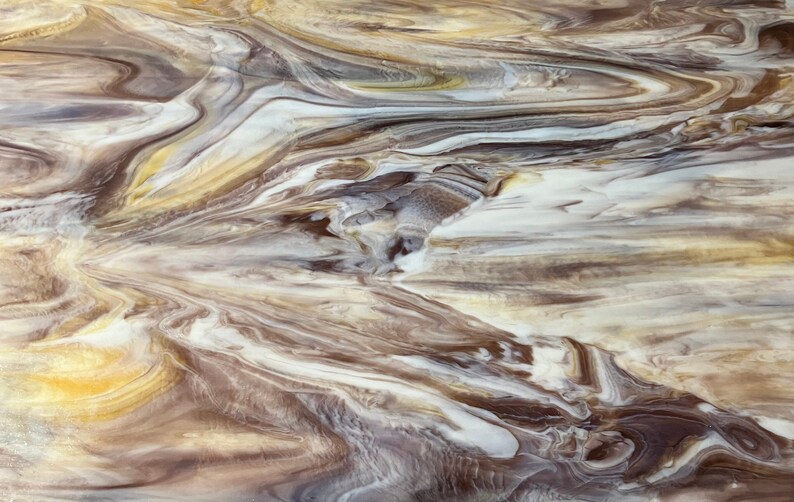 Caramel Wispy Art Glass (100” Sq.) - Etsy
