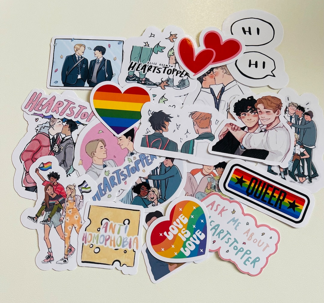 Heartstopper Netflix Sticker Set, Scrapbook Stickers, Journal ...