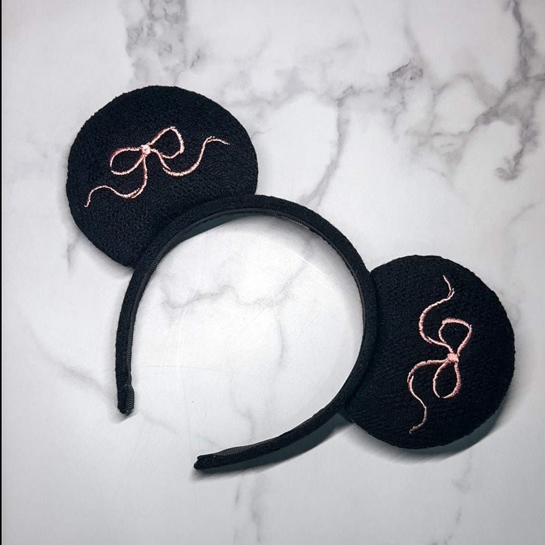 Coquette Black Cardigan Mouse Ears With Tail Pink Bows Inspired Ears ...