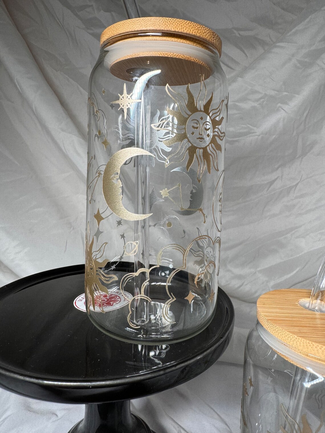 Sun & Moon Glass Cup - Etsy