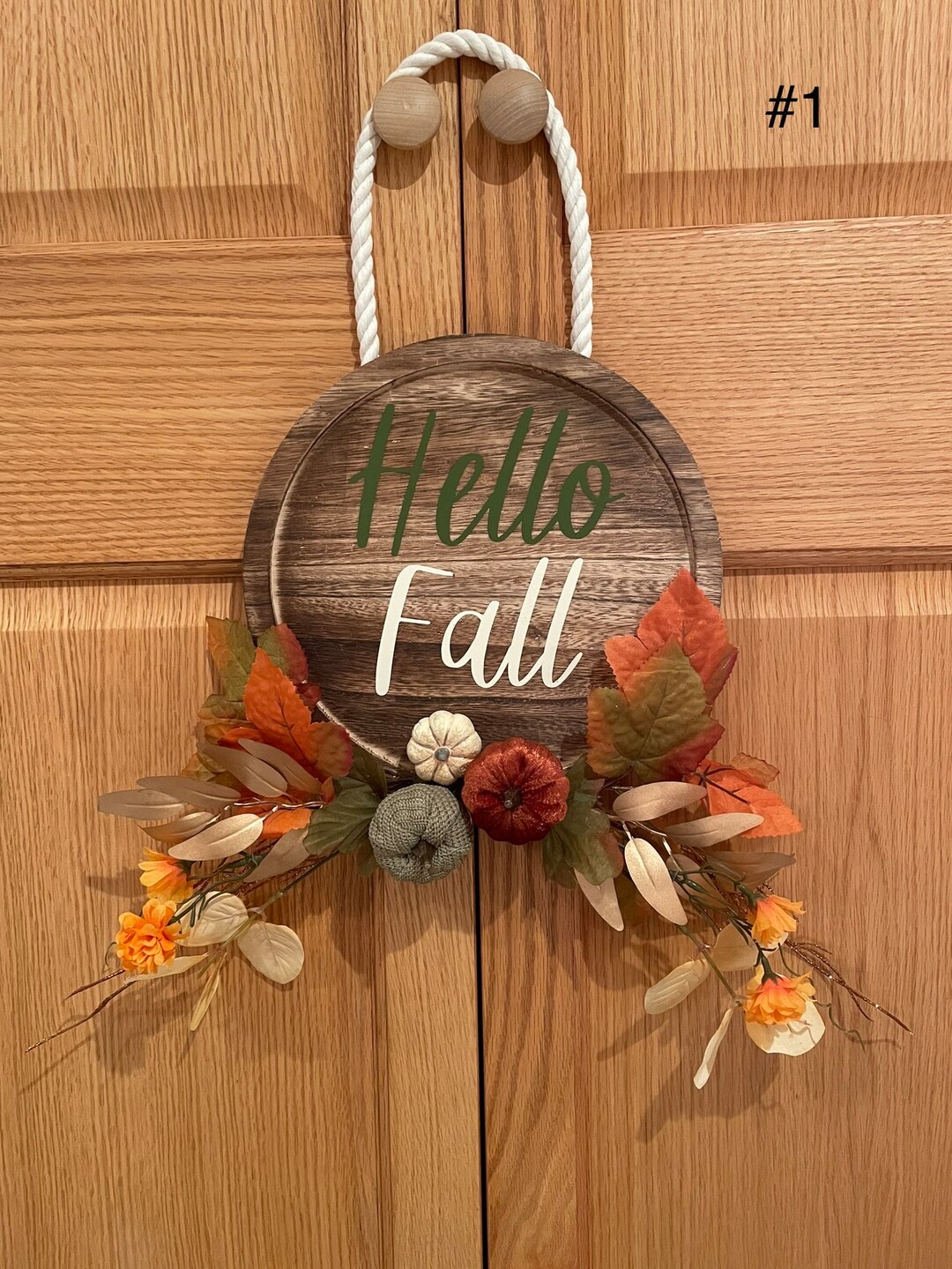 Hello Fall Door Sign - Etsy