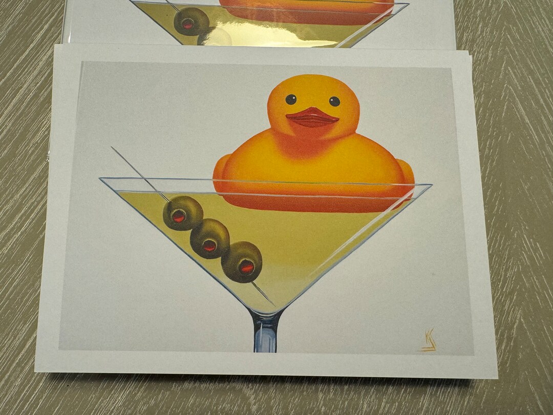 Set of 6 Rubber Ducky Note Cards - Etsy