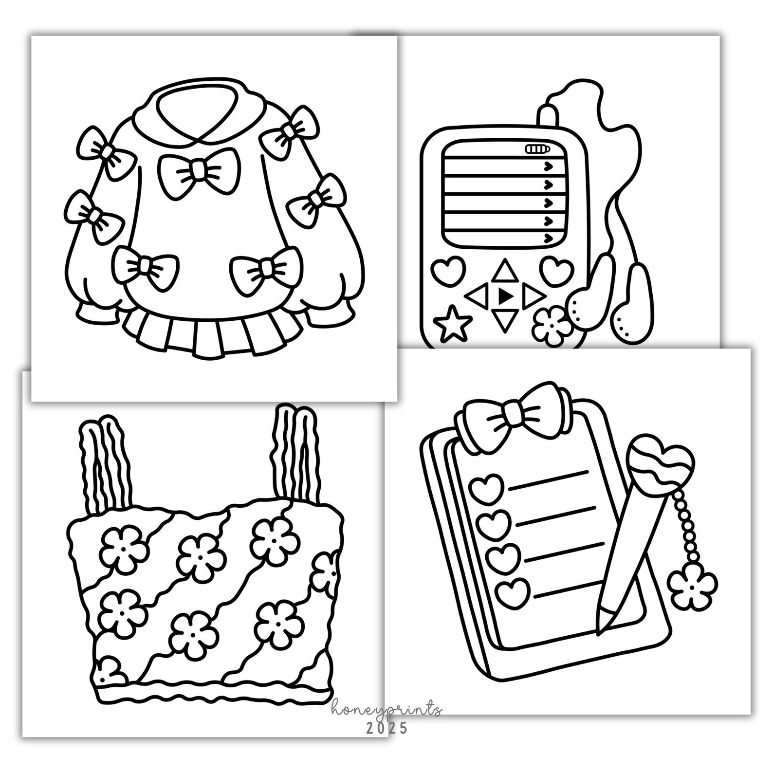 Sweet Cute: Cute & Comfy Coloring Book | Printable Coloring Pages for ...