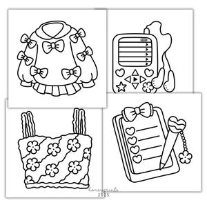 Sweet Cute: Cute & Comfy Coloring Book | Printable Coloring Pages for ...