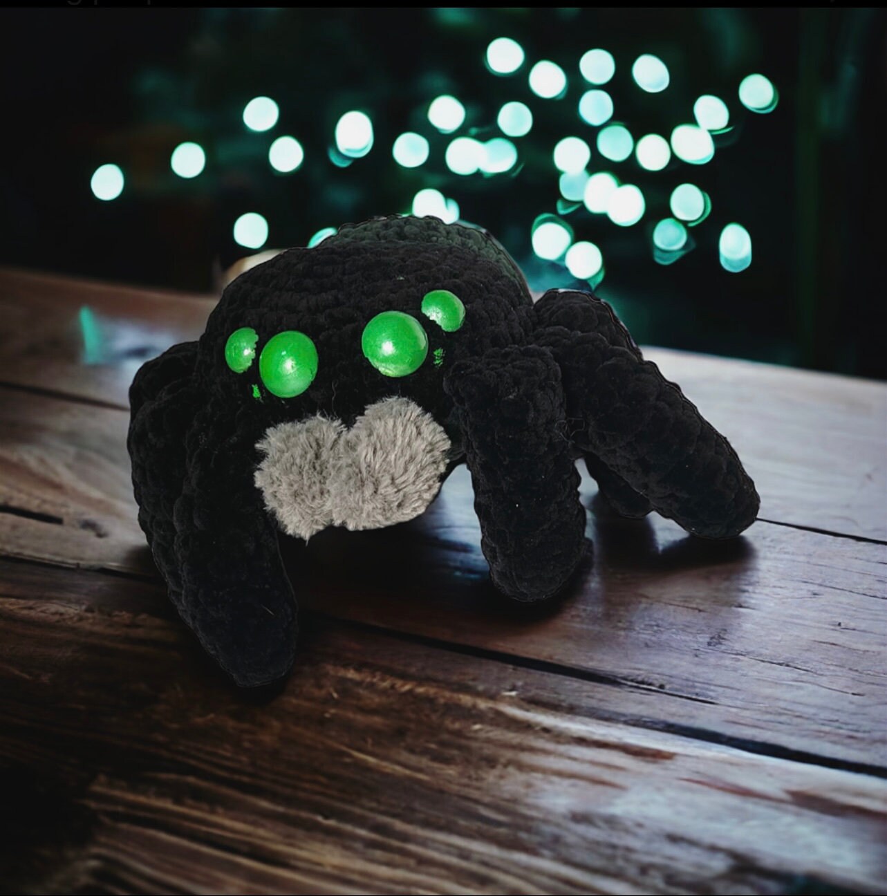 Jumbo Spider Plush Spooky Spider Crochet Pillow Whimsy Home Decor ...