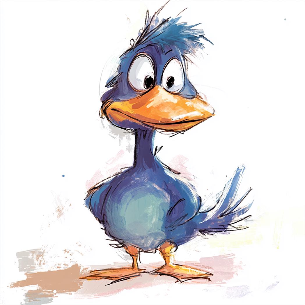 Frazzled Duck Clipart - 12 High Quality Pngs - White Background ...