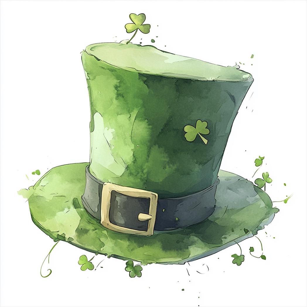 St. Patrick's Day Hat Clipart - 12 High Quality Pngs - White Background ...