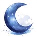 Magical Moon Clipart - 12 High Quality Pngs - White Background ...