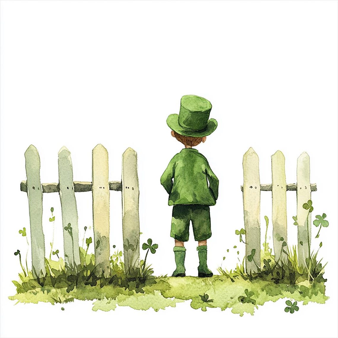 St. Patrick's Day Fences Clipart - 12 High Quality Pngs - White ...